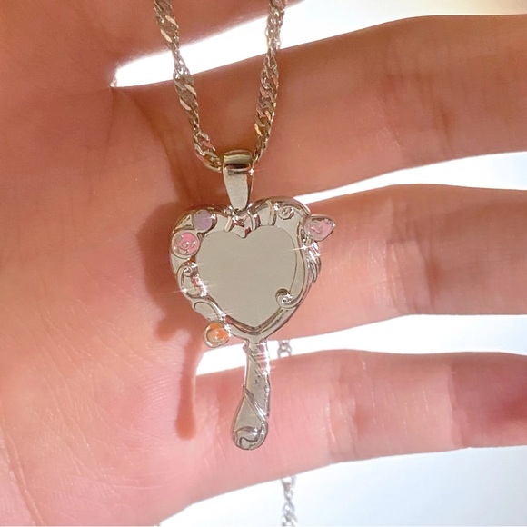 Jewelry | Mirror Princess Photo Frame Locket Necklace Handmade ...